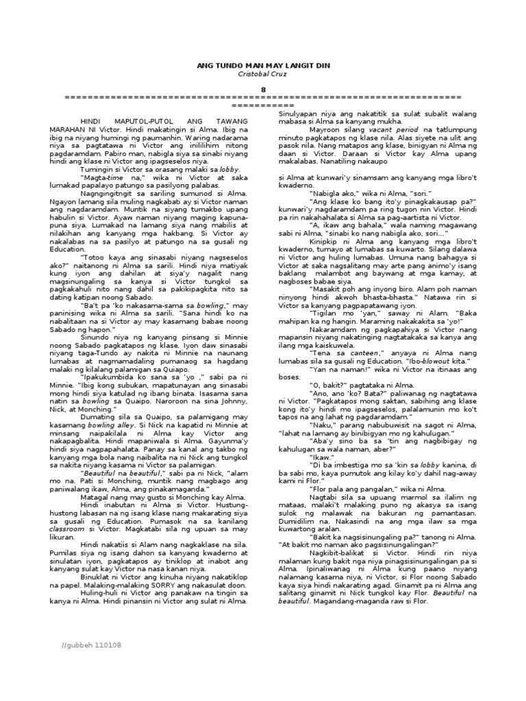 Ang Tundo Man May Langit Din | PDF