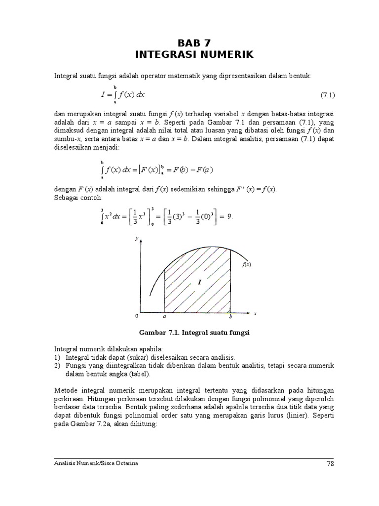 Integrasi Numerik | PDF