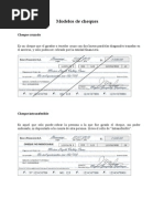 Cheque para Abono en Cuenta | PDF