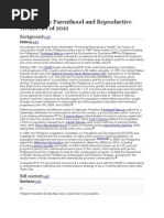 RA. No. 11148 or Mag - Nanay Act | PDF | Malnutrition | Infants