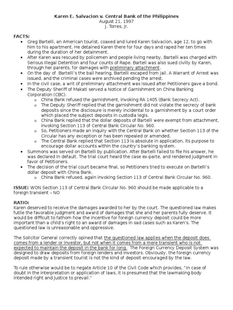 Court Ruling on Dollar Deposit Case | PDF | Bail | Judgment (Law)