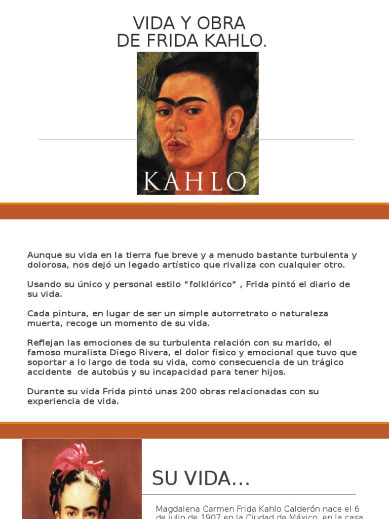 Vida y Obra de Frida Kahlo | PDF | Artes (general)