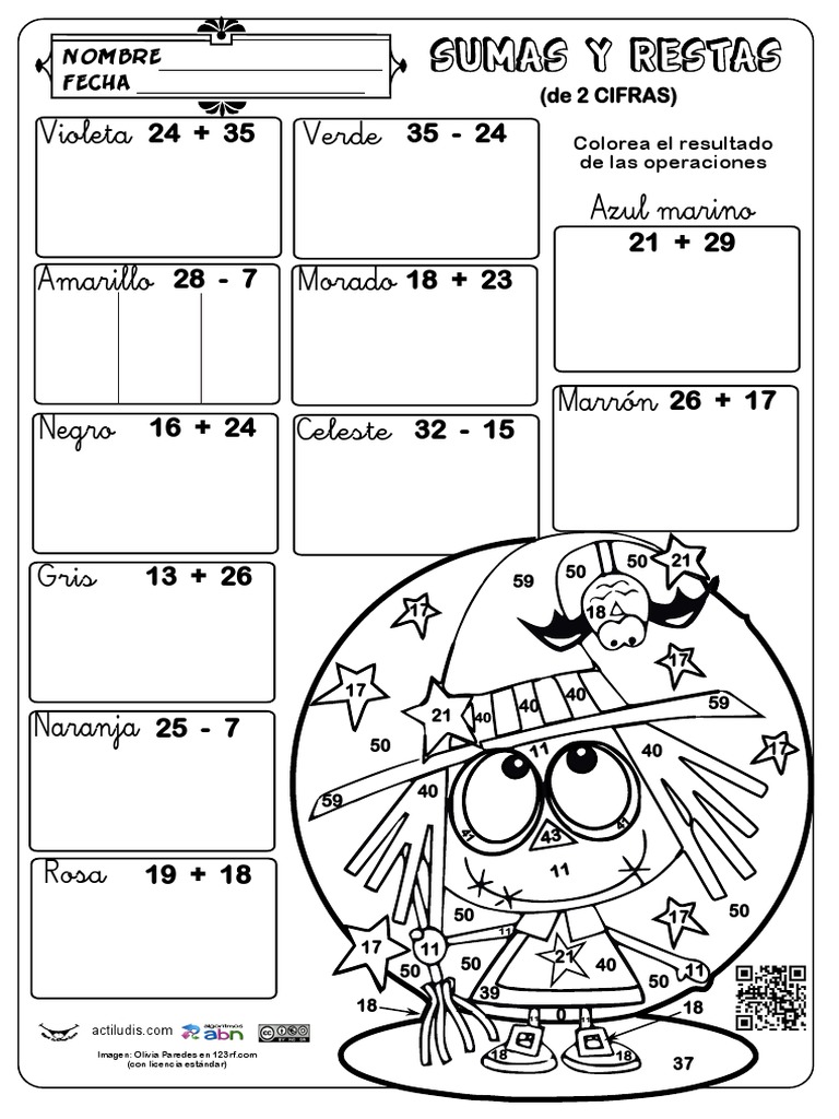 Sumas y Restas de Halloween | PDF | Métodos y materiales de enseñanza