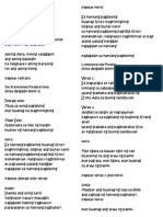 Panunuluyan Script | PDF