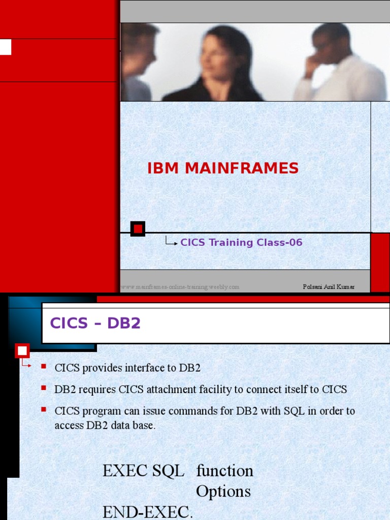 Cics Trianing Class 06 | PDF | Ibm Db2 | Databases
