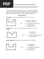 Tipos y características de vertederos rectangulares | PDF | Descarga ...