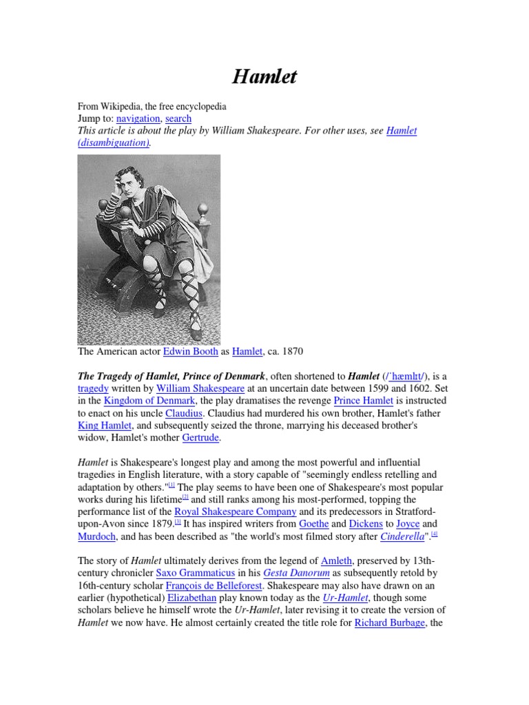 Hamlet PDF | PDF | Hamlet | William Shakespeare