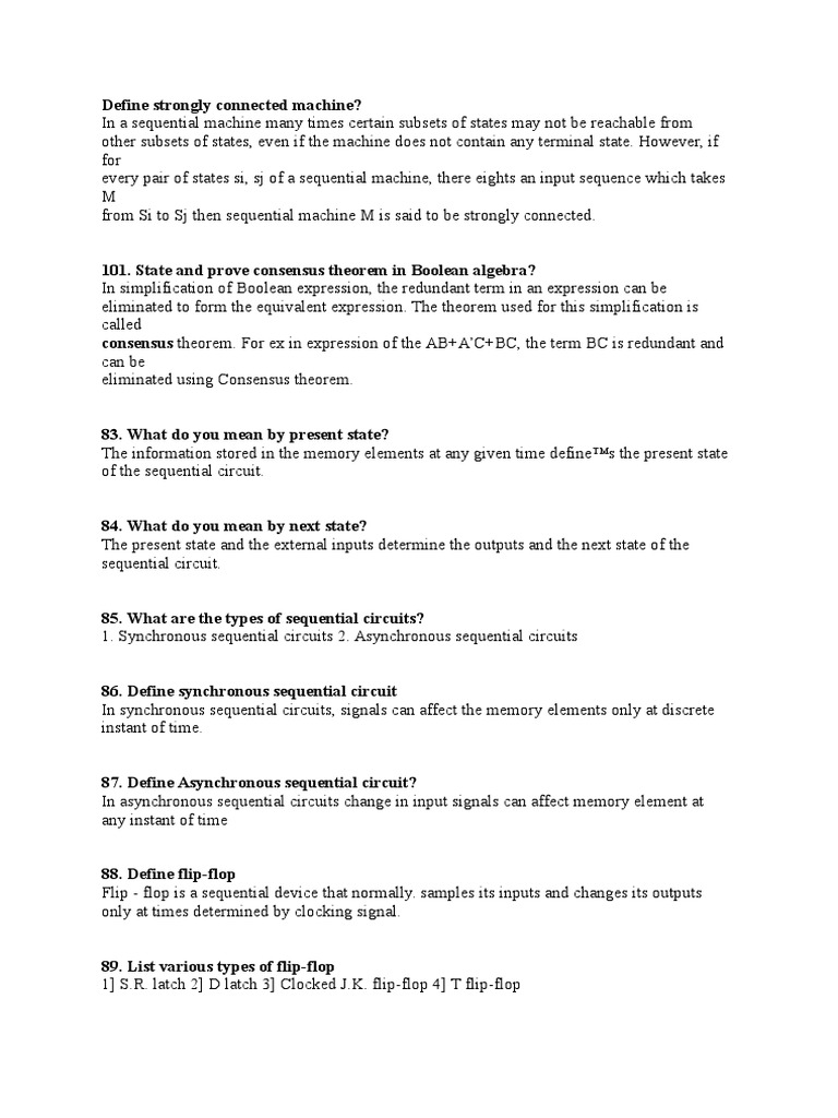 Consensus Theorem in Boolean Algebra | PDF | Electronic Engineering ...