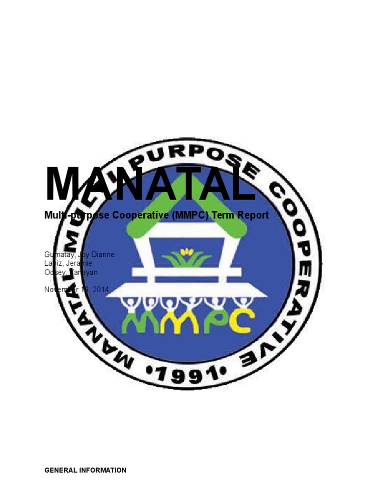 Aeco136 - Final Term Report (Manatal Multipurpose Cooperatives) | PDF ...