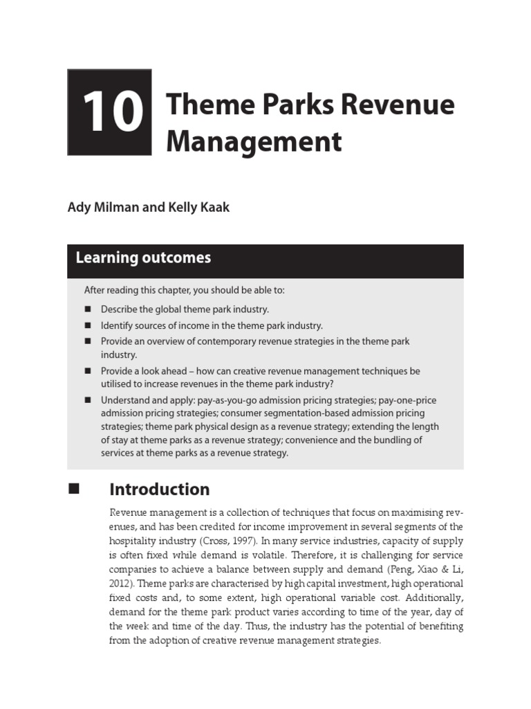 Theme Park Revenue Strategies | PDF | Amusement Park | Pricing