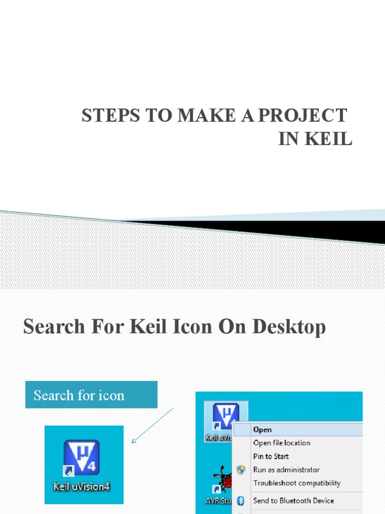 Create a Project in Keil uVision4 | PDF