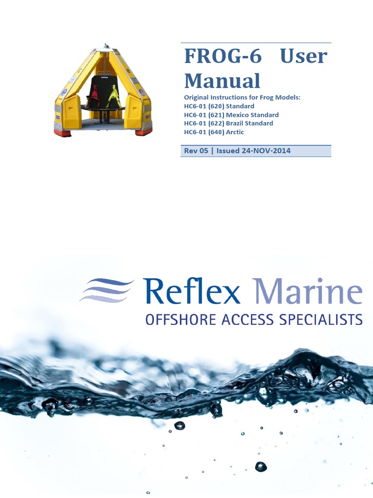 FROG-6 User Manual Rev 05 | PDF | Crane (Machine) | Elevator