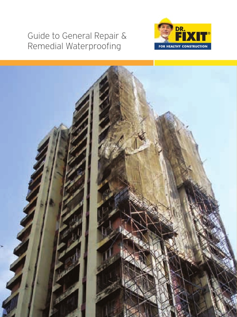 Guide To General Repair Remedial Waterproofing | PDF | Epoxy | Concrete