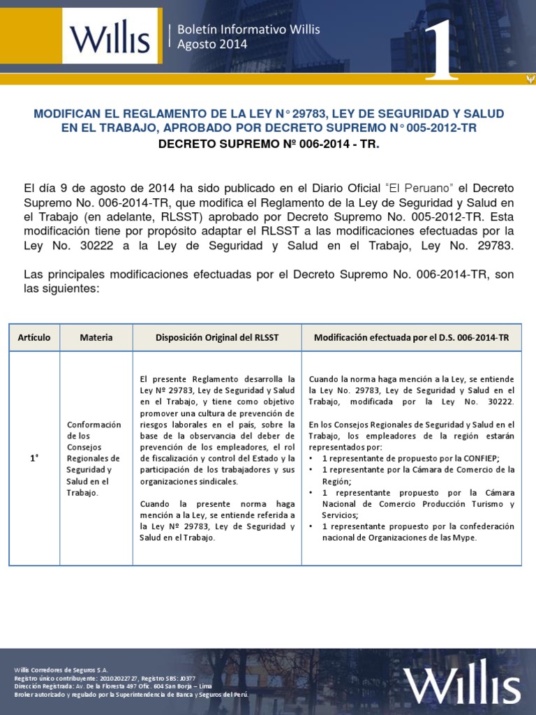 Comparacion - Entre Reglamento de Ley #29783 y Ley 30222 | PDF | Derecho laboral | Seguro