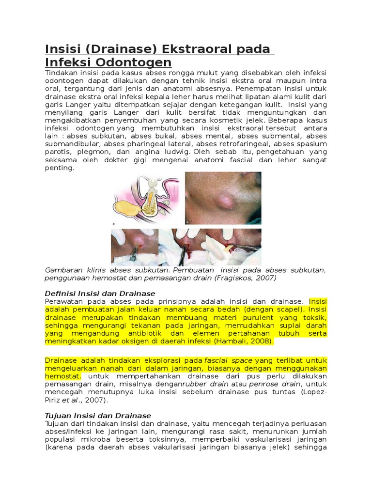 Insisi Dan Drainase | PDF