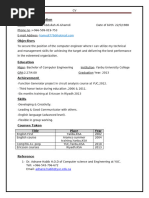 Fatima CV Example | PDF | Engineering | Teachers