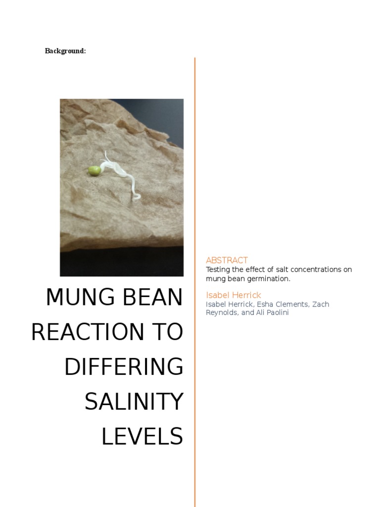 Mung Seed Lab | PDF | Soil | Earth Sciences
