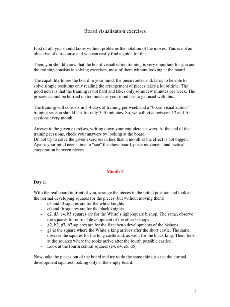 Chess Board Vision | PDF | Chess Openings | Game Theory