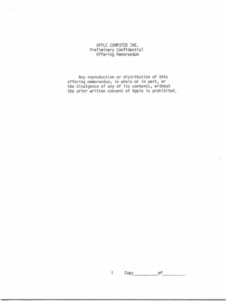 Apple Inc. Business Plan 1977 | PDF | Apple Inc. | Electrical Connector
