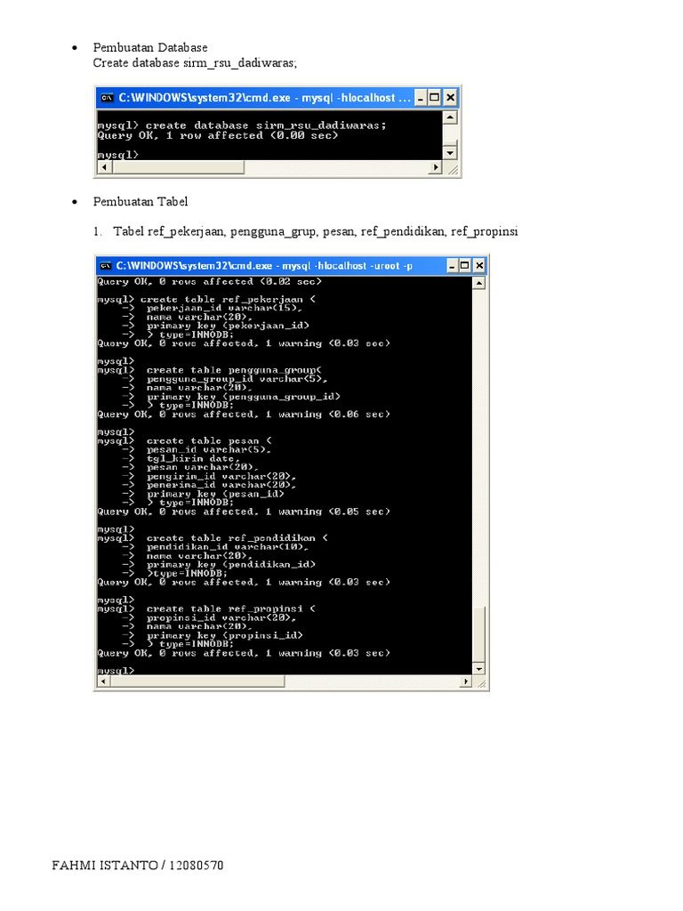 Responsi UAS SIstem Basis Data | PDF