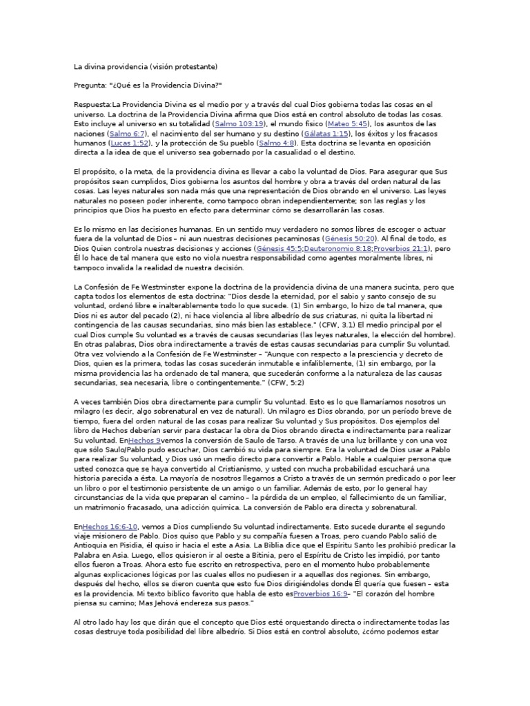 La Divina Providencia | PDF | Dios | Cristo (título)