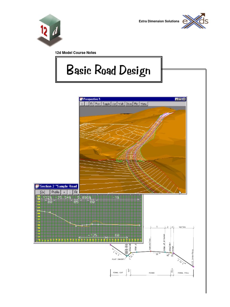 12d Model Course Notes - Basic Road Design.pdf | Geometry | Teaching ...