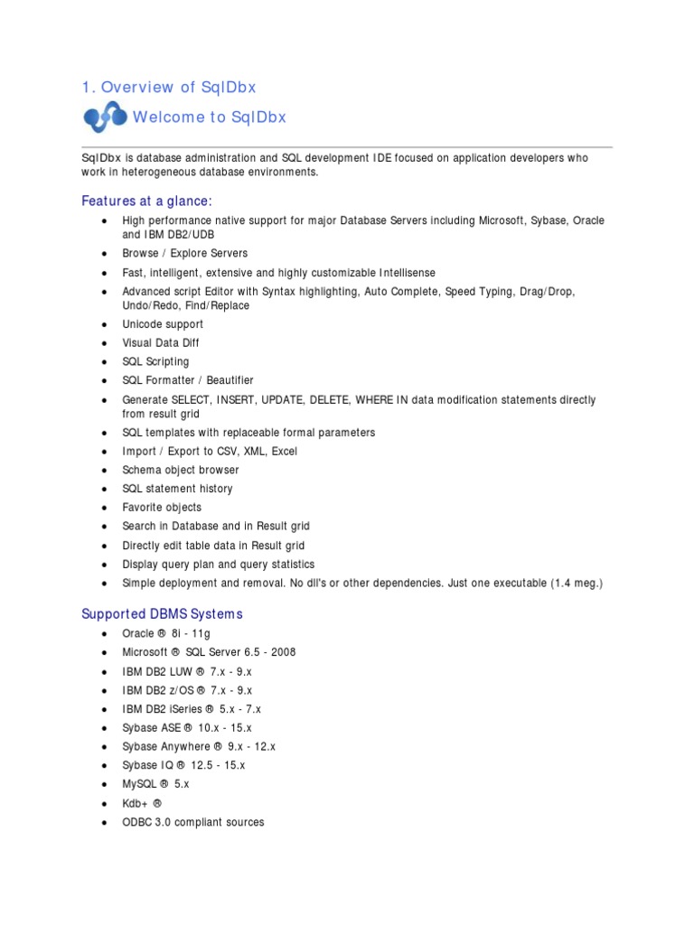 SQL DBX | PDF | Ibm Db2 | Parameter (Computer Programming)