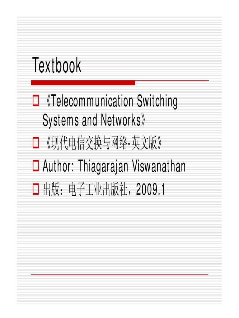 Telecom Switching Systems Guide | PDF