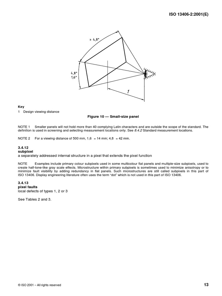 Iso 13406-2 | Download Free PDF | Pixel | Display Technology