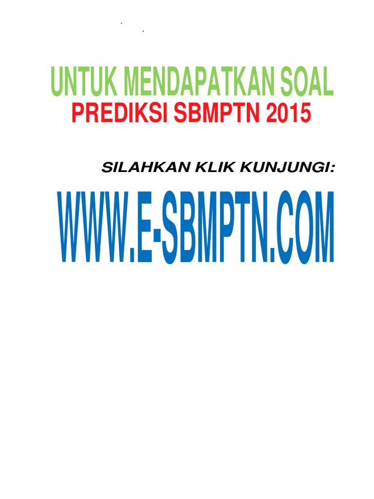Soal SBMPTN Fisika TKD Saintek Dan Pembahasan | PDF