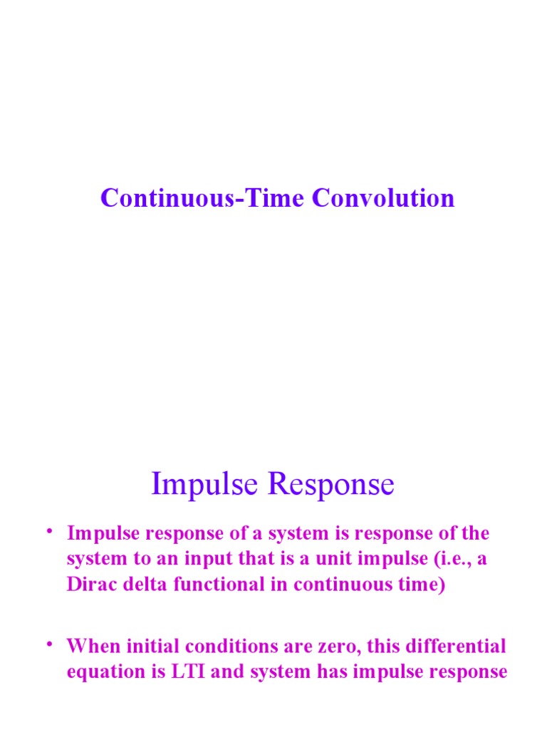 EE207 Convolution | PDF | Convolution | Function (Mathematics)