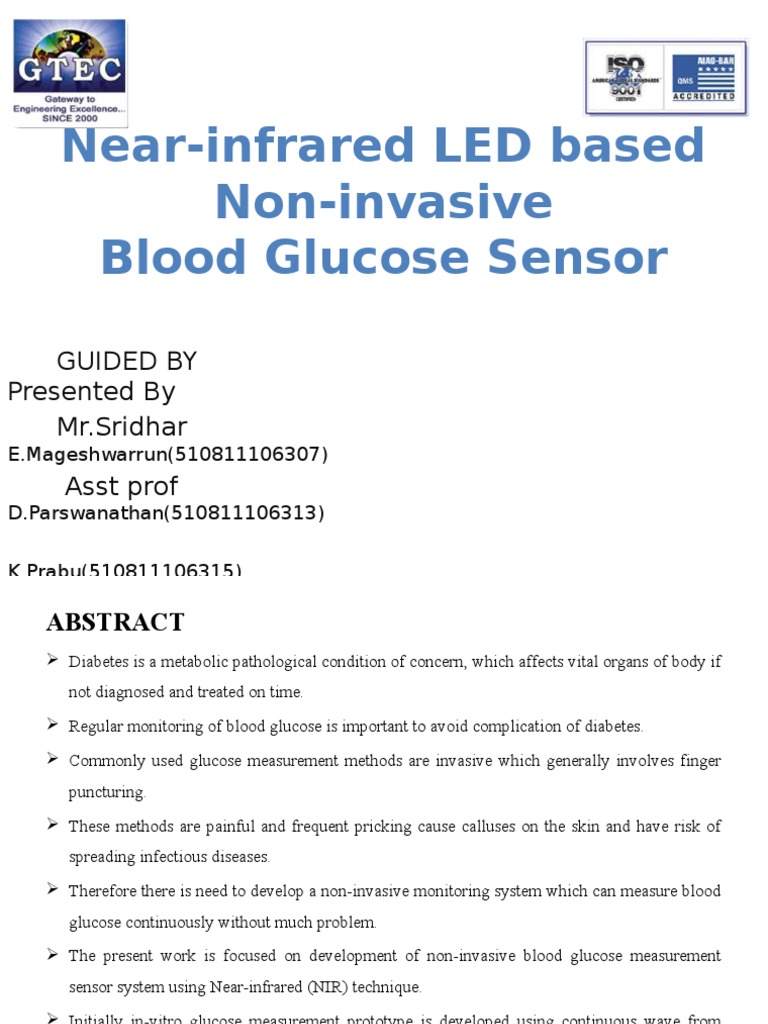 Near-Infrared LED Based Non-Invasive Blood Glucose Sensor: Guided by ...