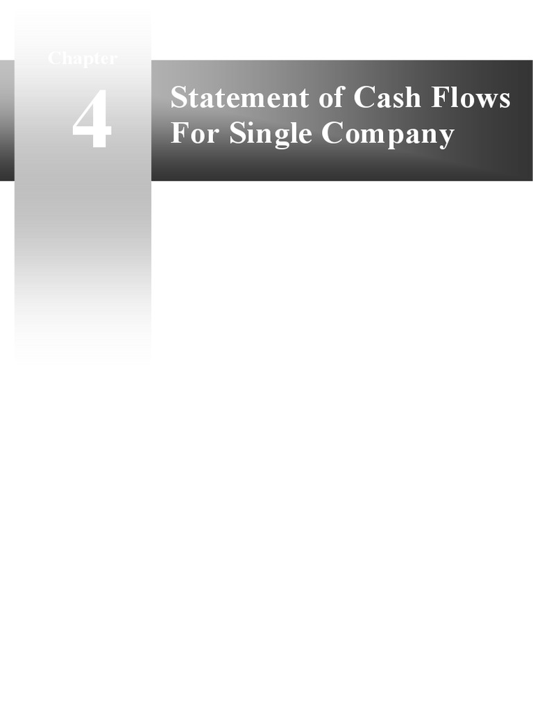 Cima F1 Chapter 4 | PDF | Cash Flow Statement | Debits And Credits