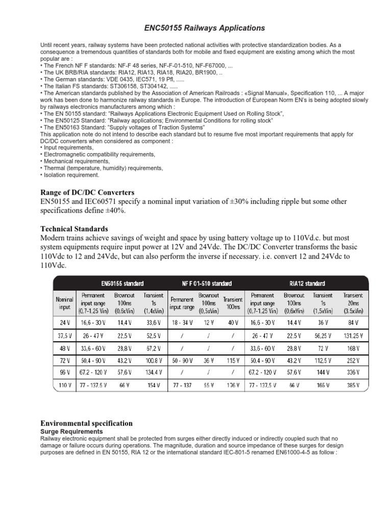 ENC50155 Railways Applications | PDF | Rail Transport | Electronic ...