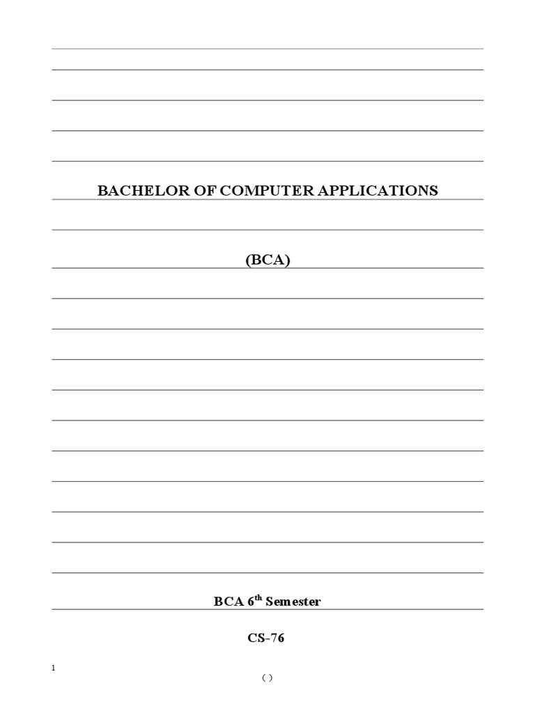 BCA Project Guidelines and Proposal Form | PDF | Software Development ...
