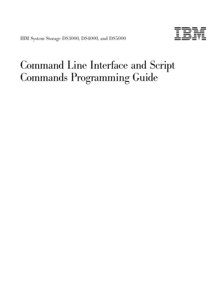Ibm Command Line Interface And Script Comman Pdf Command Line Interface Operating System 0624