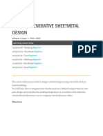CATIA V5 Generative Sheet Metal Guide | PDF | Sheet Metal | Software