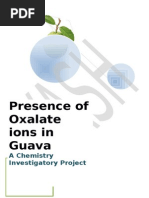 Oxalate Ion Content in Guava Ripening | PDF | Titration | Chemistry