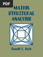 Matrix Structural Analysis (Beams) | PDF | Stiffness | Beam (Structure)