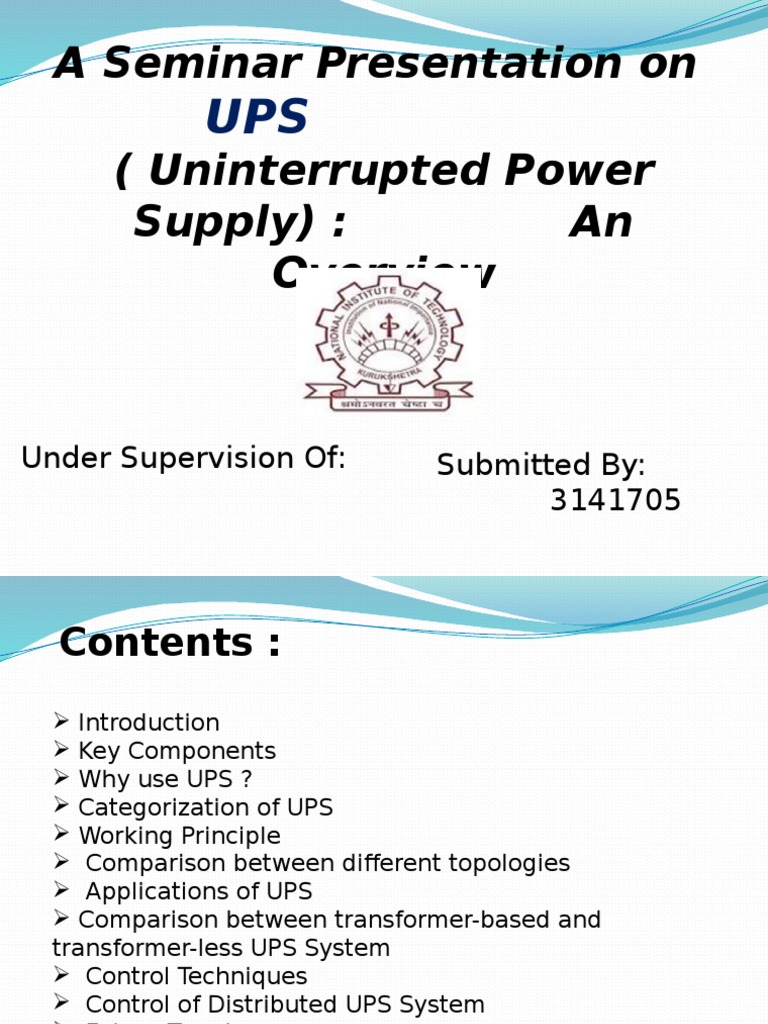 UPS | PDF | Power Inverter | Power Supply