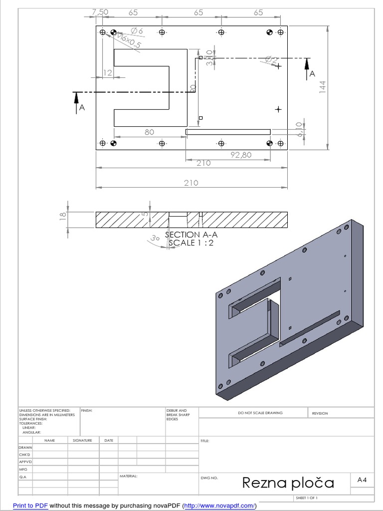 Engineering Drawing Specs | PDF