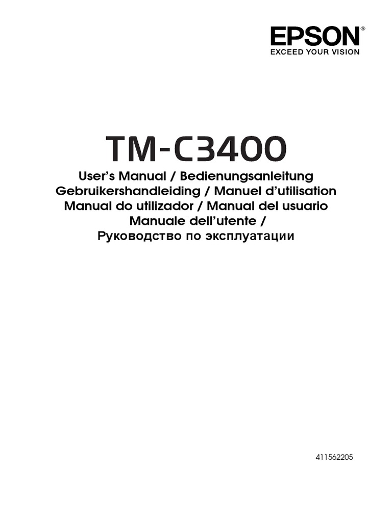 Eps TM C3400 User's Manual - 05 | PDF | Printer (Computing) | Electromagnetic Interference