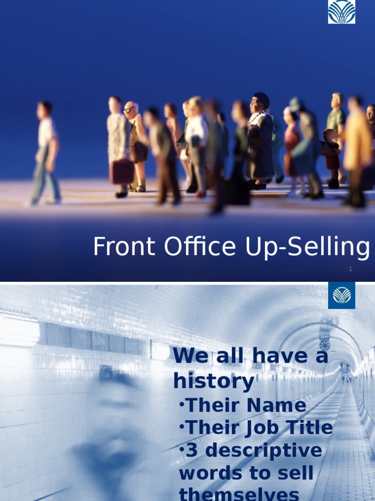 Front Office Up-Selling | PDF | Sales | Economies