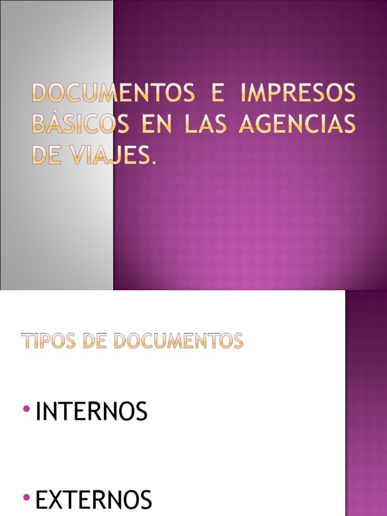Documentos e Impresos Básicos en Las Agencias de | PDF | Factura ...