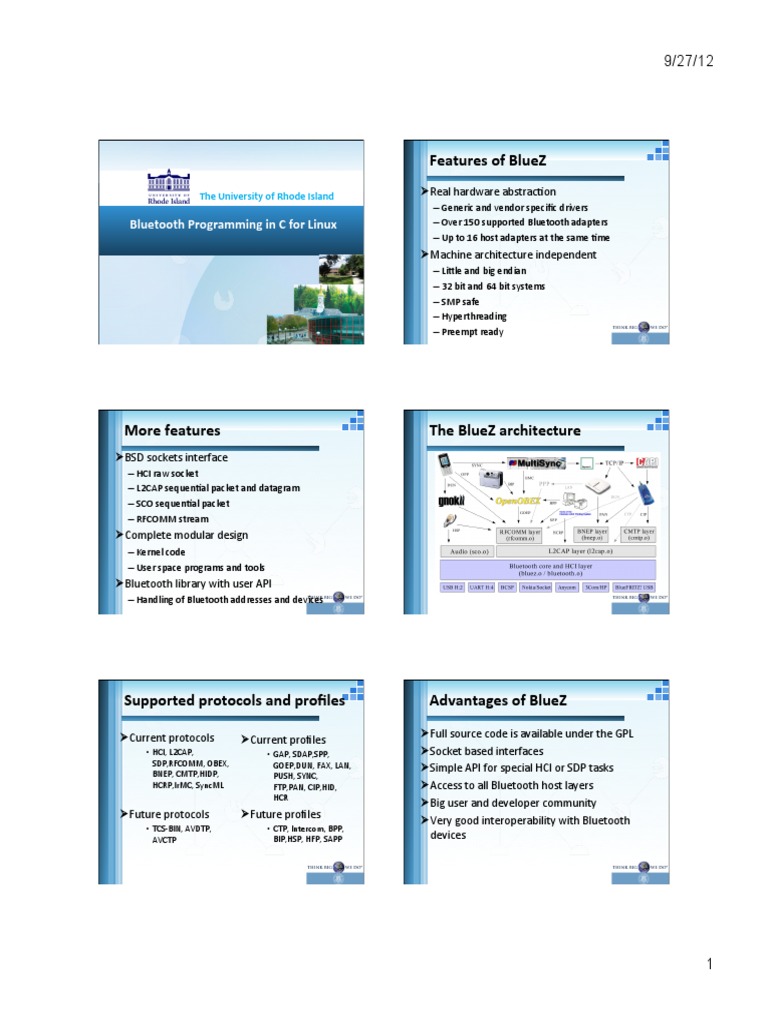 Bluetooth Programming in C with BlueZ | PDF | Telecommunications ...
