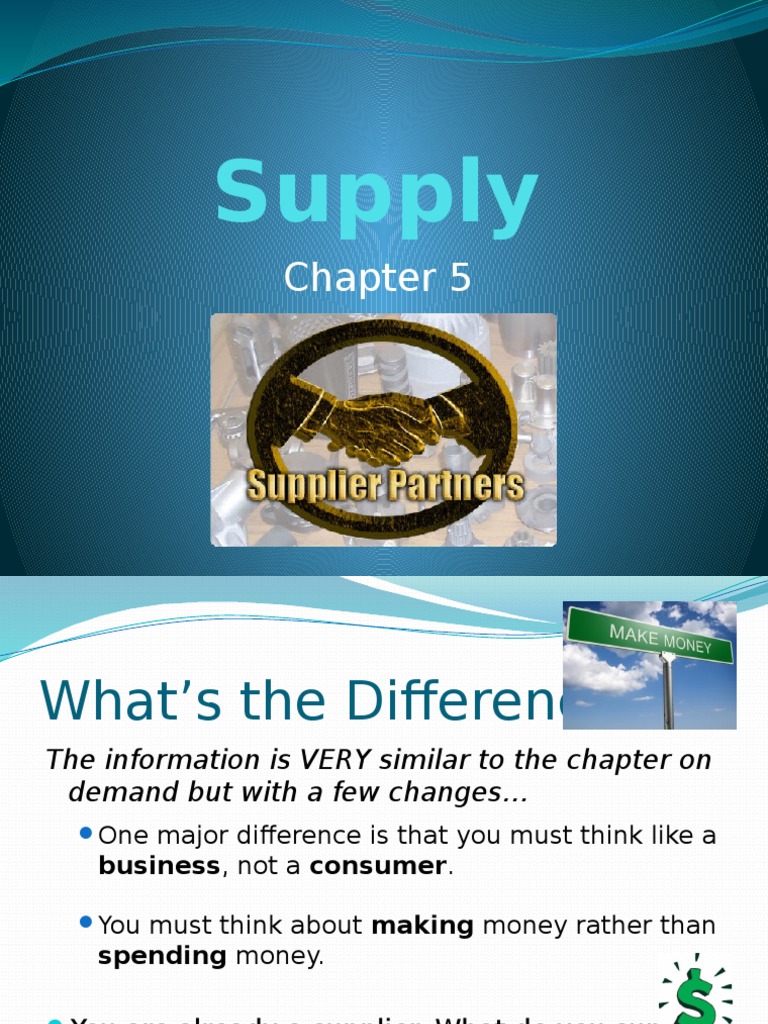 Supply - Powerpoint | PDF | Supply (Economics) | Marginal Cost