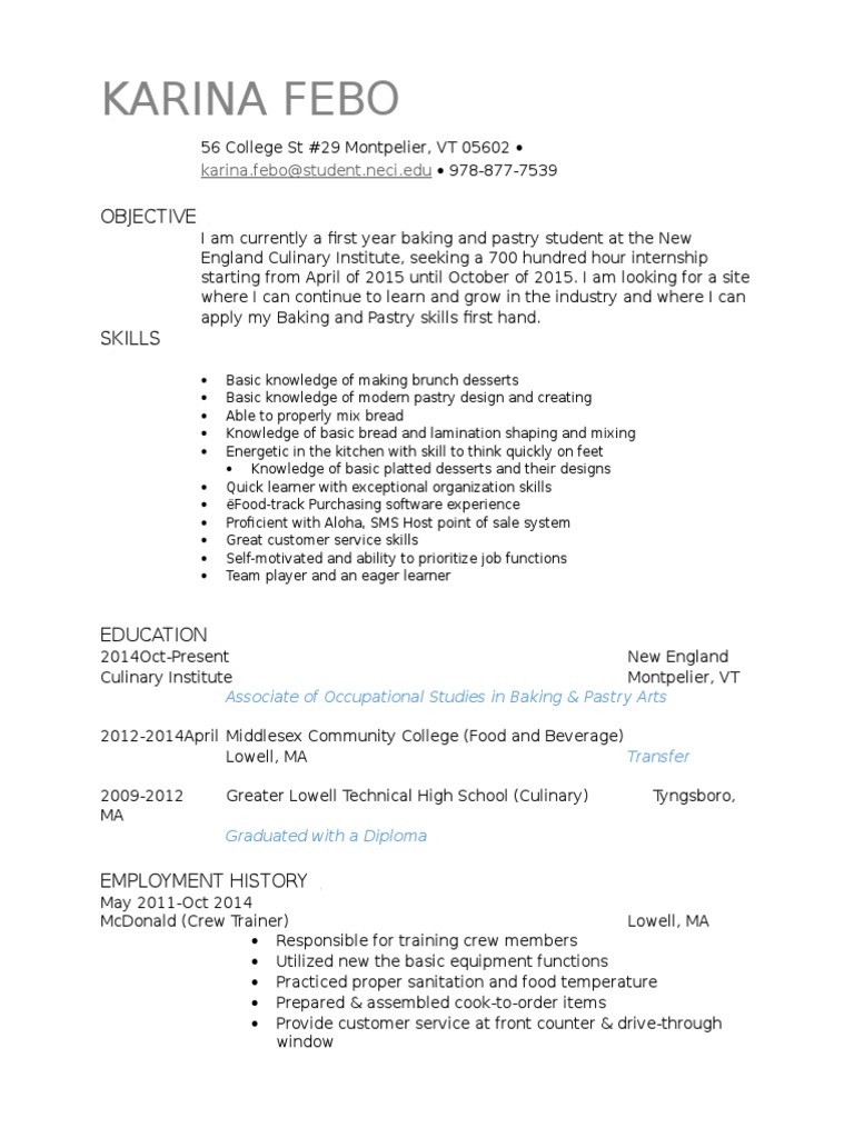 Resume Final - Karina Febo | PDF