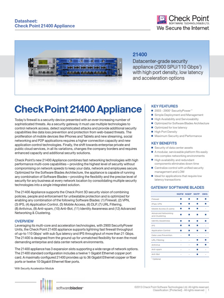 Appliance Datasheet | PDF | Firewall (Computing) | Computer Network