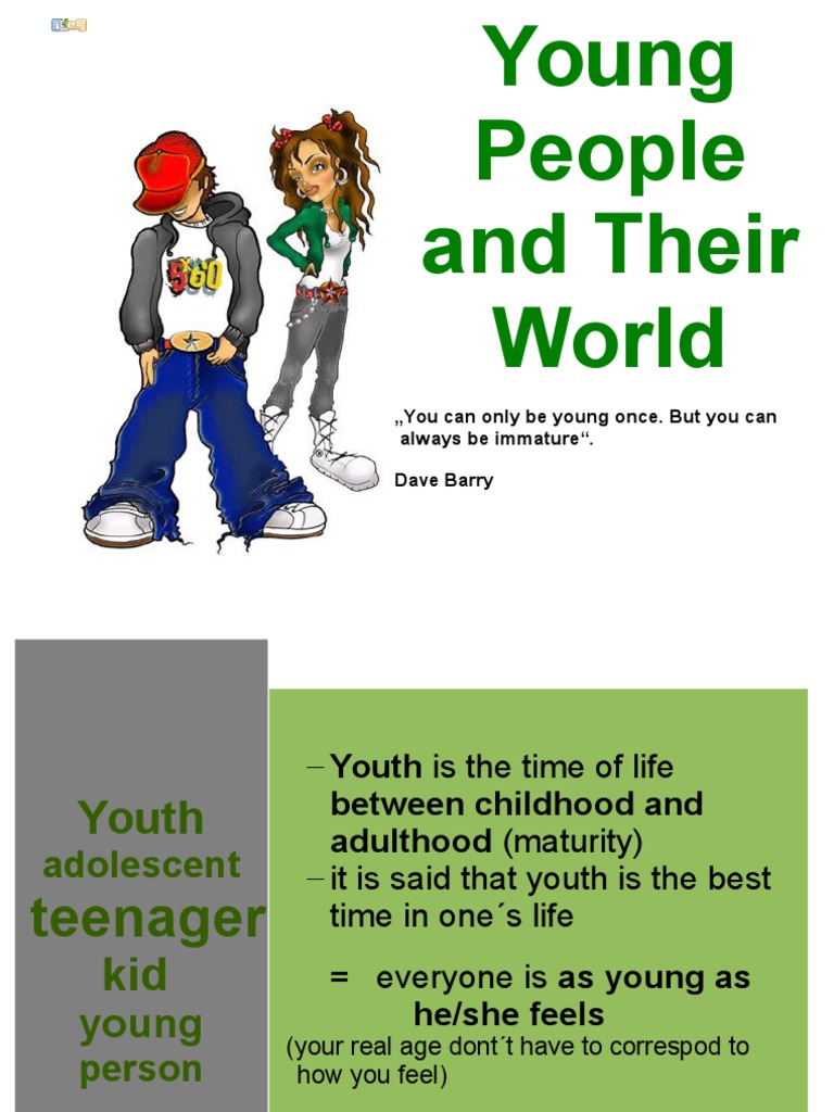 The Young and Their World | PDF | Adolescence | Youth