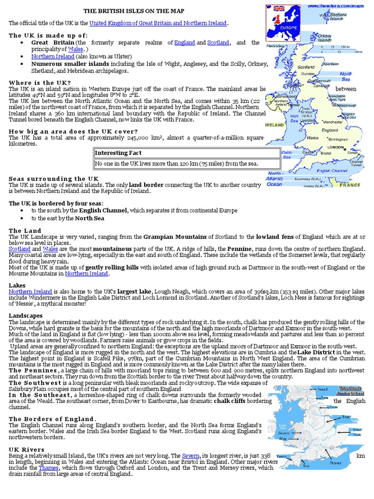 British Isles Location and Geography | PDF | United Kingdom | British Isles